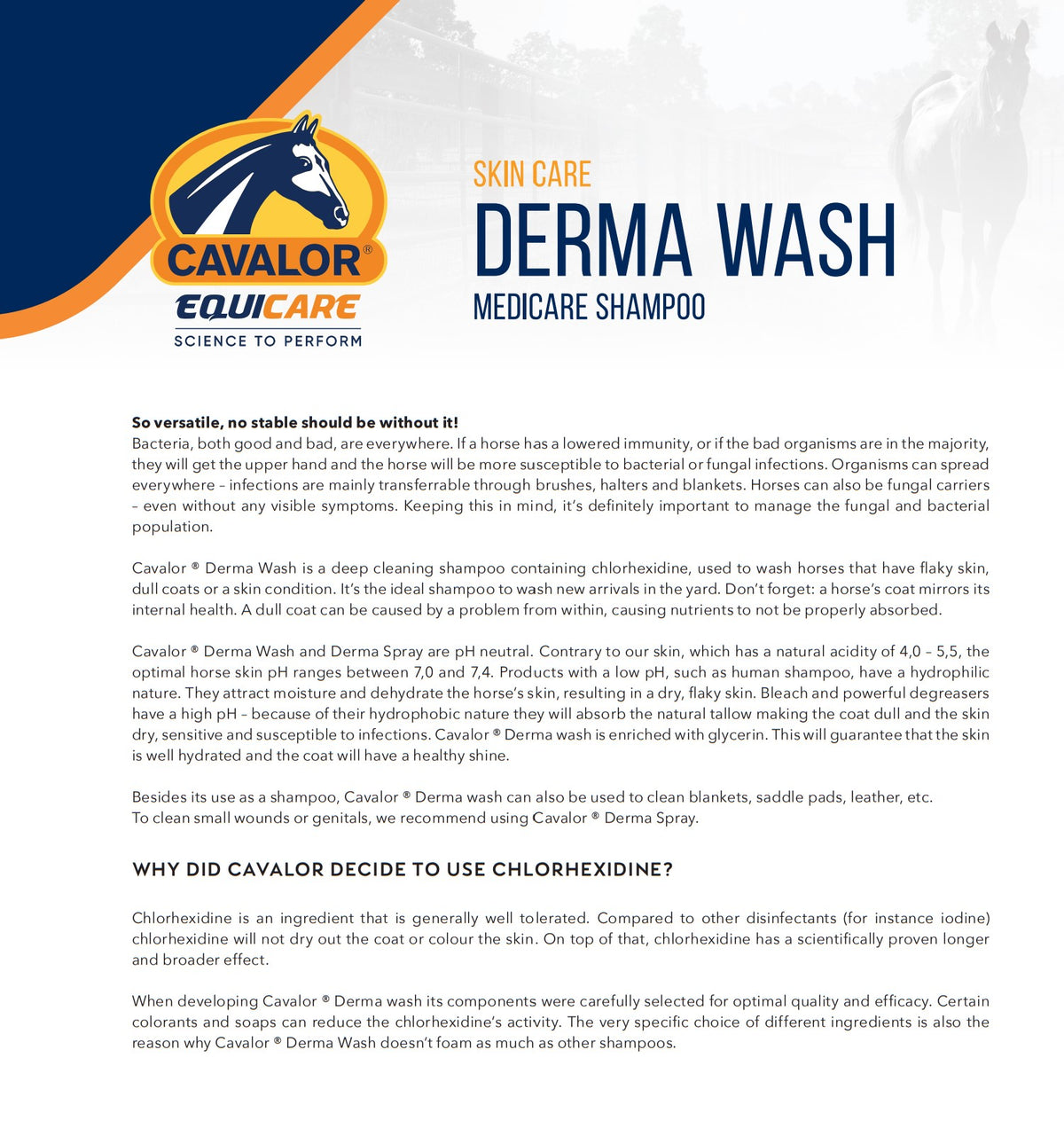 Cavalor Derma Wash - Brookies Rural Traders