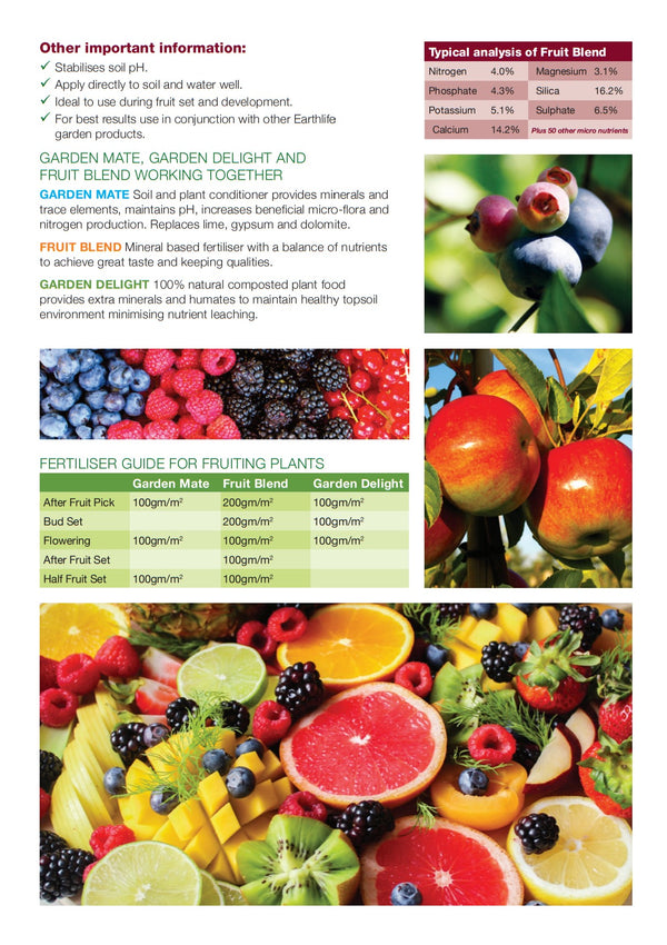 Earthlife Fruit Blend - Brookies Rural Traders