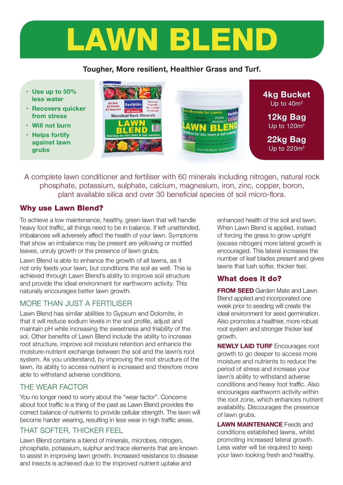 Earthlife Lawn Blend - Brookies Rural Traders