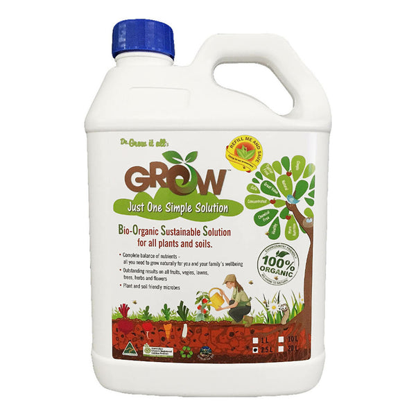 GROW Bio Organic Liquid Fertiliser - Brookies Rural Traders