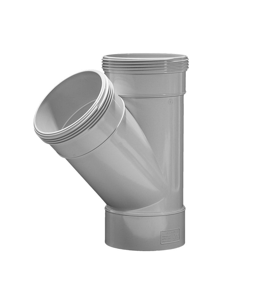 Holman DWV PVC Junction Threaded 45Deg 100mm - Brookies Rural Traders