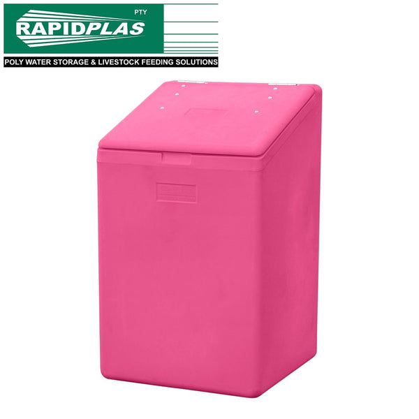 Rapid Plas Chaff Bin with Hinged Lid - Brookies Rural Traders