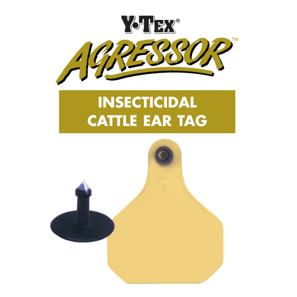 Y-Tex Agressor Insecticidal Ear Tags - Brookies Rural Traders