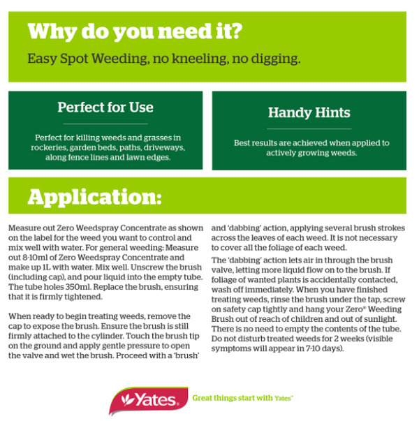 Yates Zero Weed Wand - Brookies Rural Traders