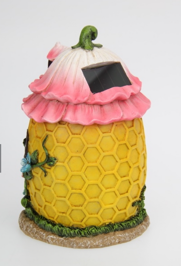 Fairy Garden Honeycomb Solar House 19cm - Brookies Rural Traders