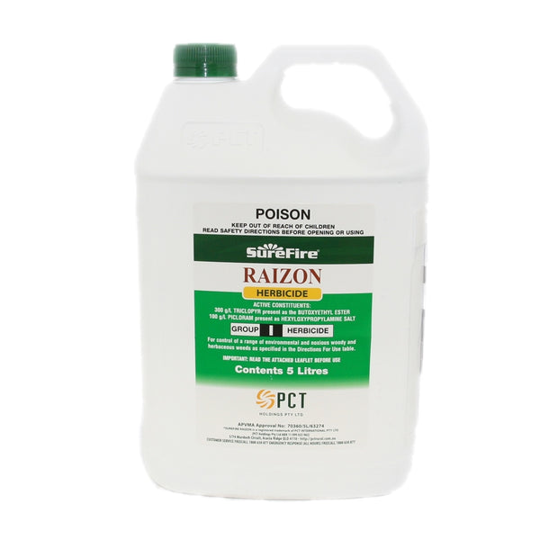 Surefire Raizon Herbicide - 300g/L Triclopyr 100g/L Picloram - Brookies ...