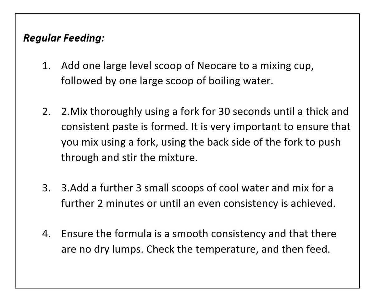 Vetafarm Neo Care Hand Rearing Formula for Birds - Brookies Rural Traders